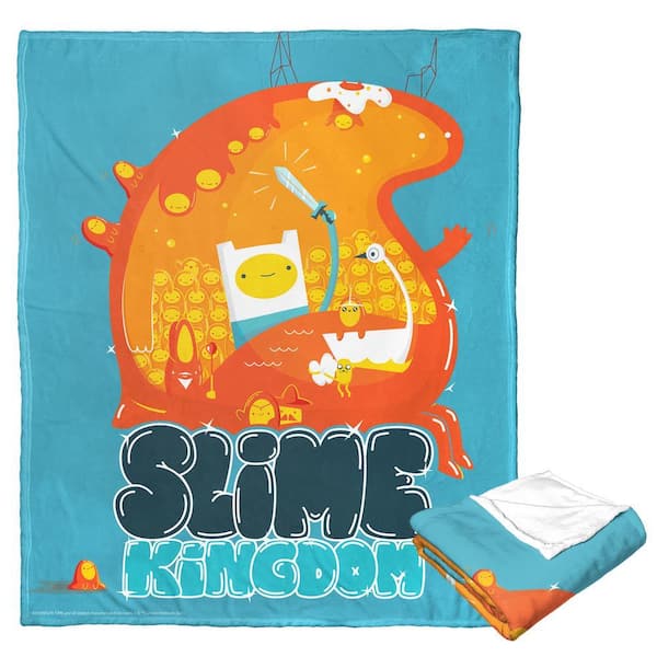 THE NORTHWEST GROUP Adventure Time Slime Kingdom Multi Color Silk Touch ...
