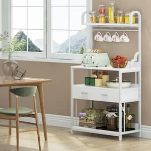 White - Baker's Racks - Kitchen & Dining Room Furniture - The Home Depot