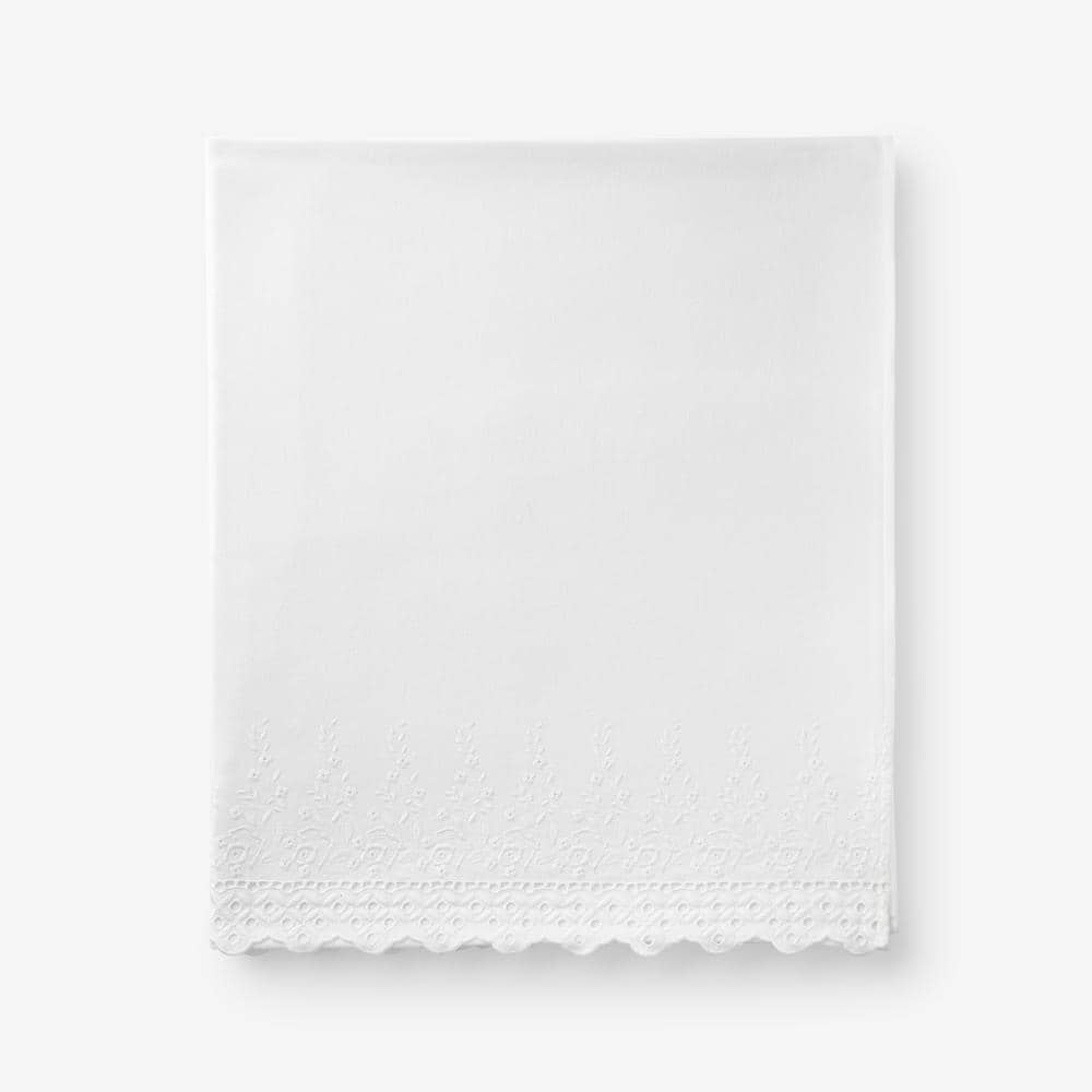 The Company Store Legends Hotel Lace Velvet Flannel White Cotton Full ...