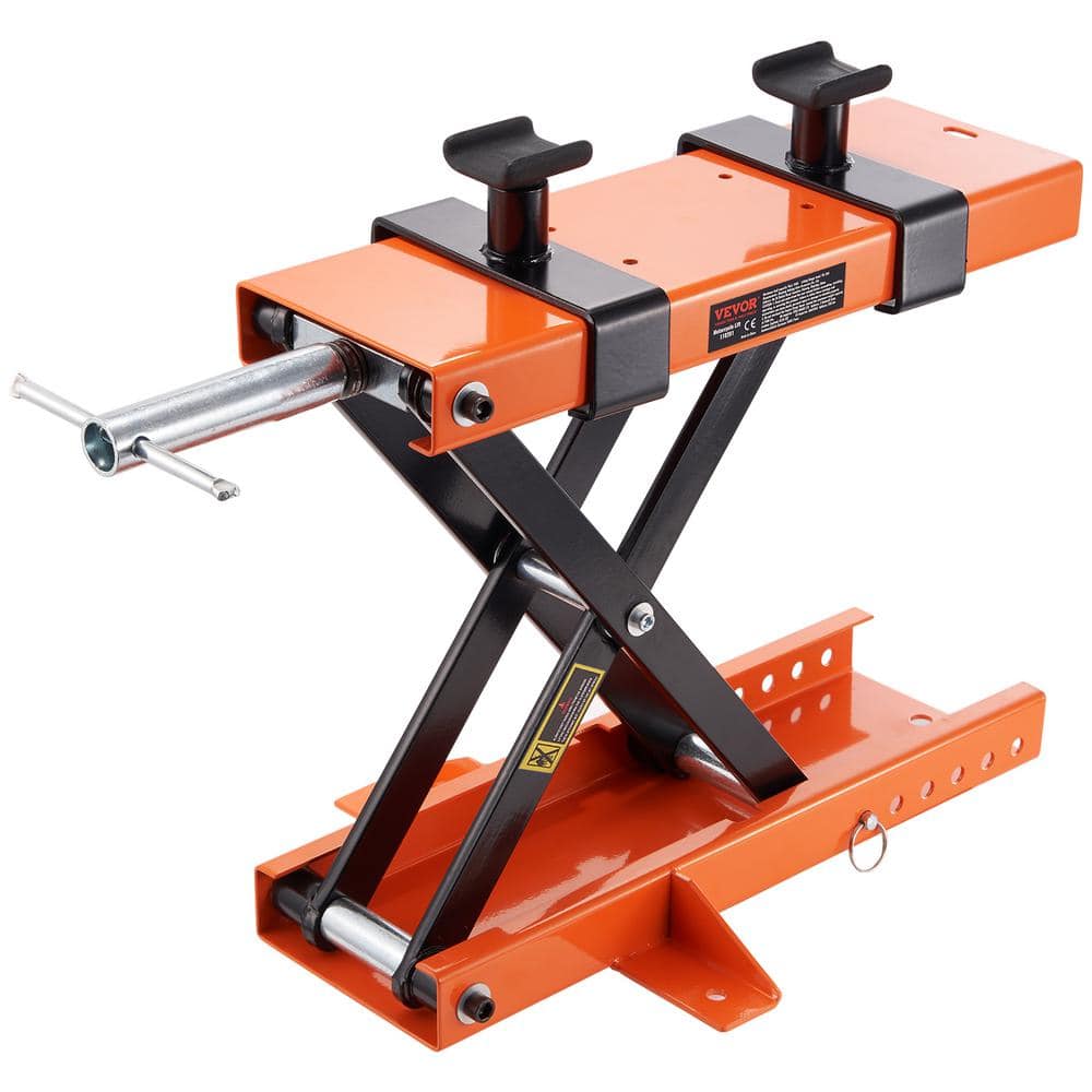 VEVOR Motorcycle Lift, 500 kg Motorcycle Center Scissor Lift Jack with ...