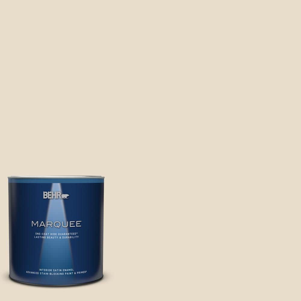 BEHR MARQUEE 1 qt. #YL-W12 Antique White Satin Enamel Interior Paint ... BEHR MARQUEE 1 qt. #YL-W12 Antique White Satin Enamel Interior Paint ...