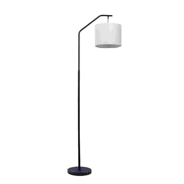 JAZAVA 68 in. Black 1-Light Standard Smart Swingable lamp Head Standing ...
