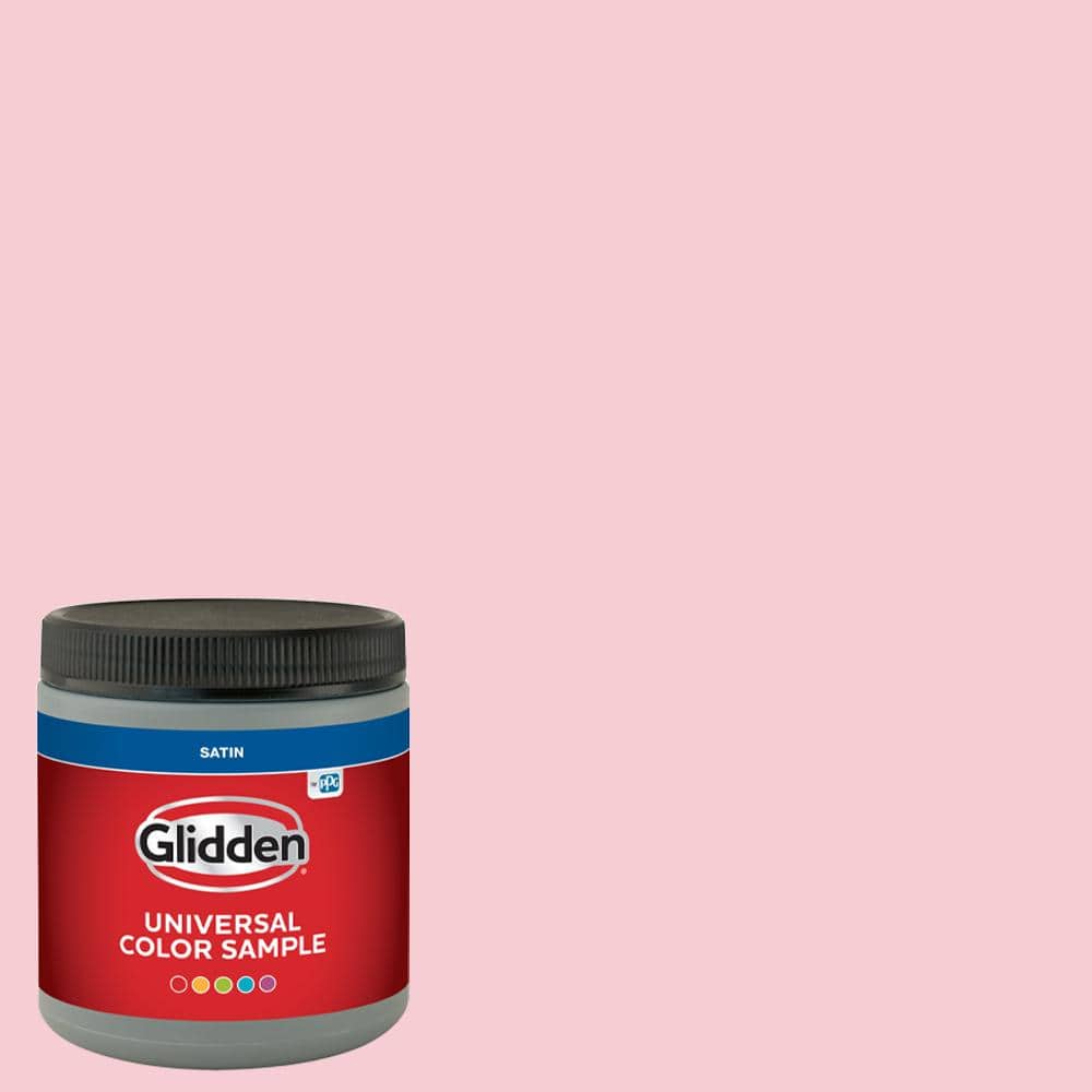 Glidden 8 oz. PPG1184-2 Pleasing Pink Satin Interior Paint Sample ...