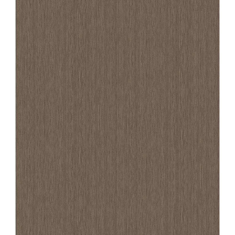 CASA MIA Textile Effect Vertical Brown Paper Non-Pasted Strippable ...