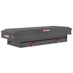 Weather Guard 62.5 in. Gloss Black Aluminum Compact Truck Tool Box 154 ...