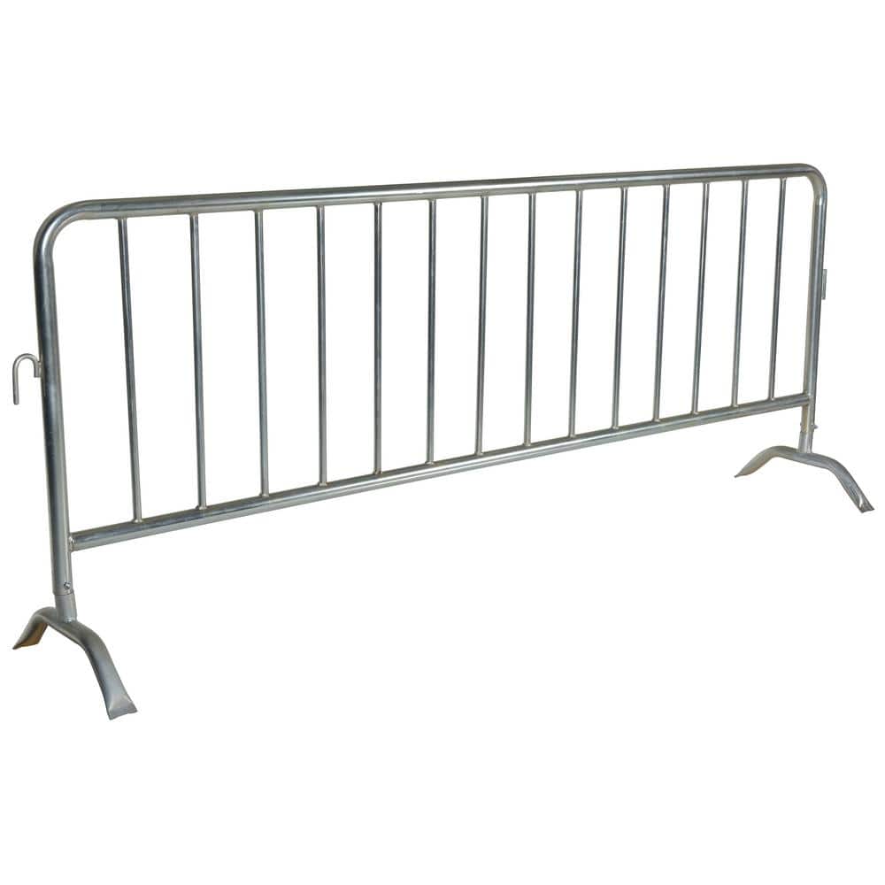 Vestil Heavy Duty Galvanized Steel Crowd Control Interlocking Barrier ...
