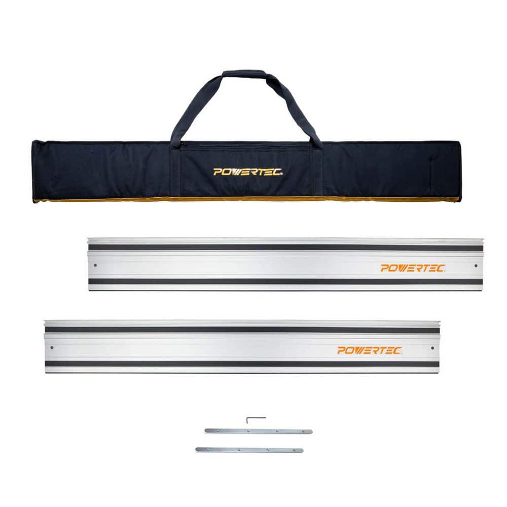 ‎POWERTEC 110 in. Track Saw Guide Rail Kit for Makita or Festool, 2 x ...