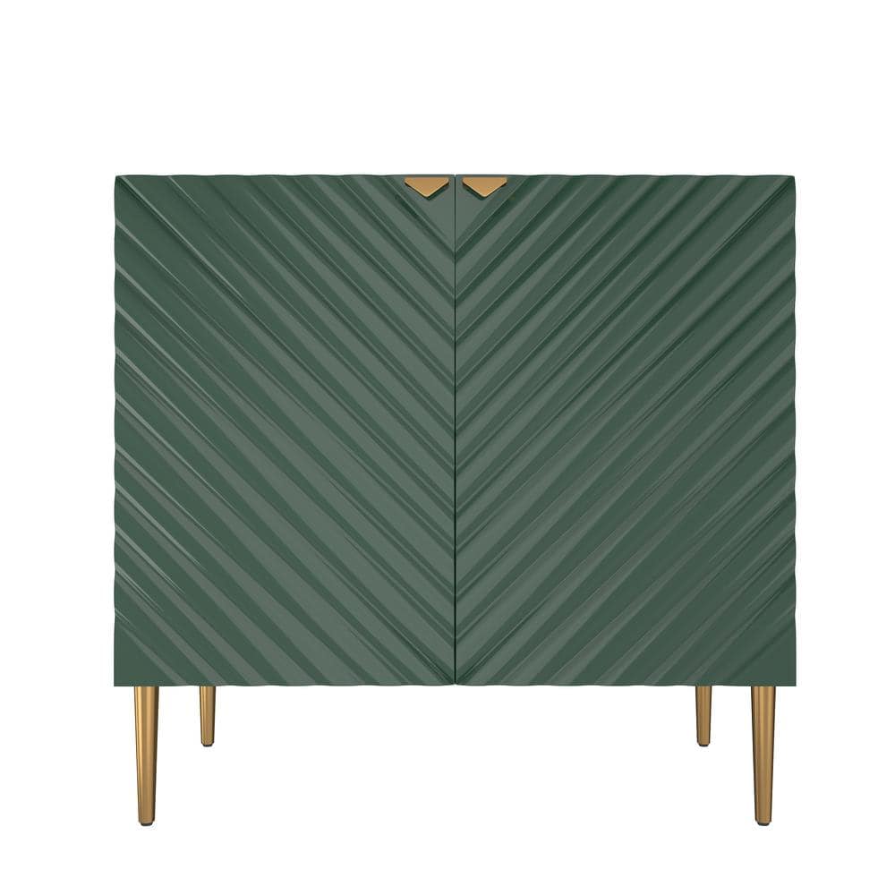 Kahomvis Gray 31 in. H 2-Door Locker Accent Storage Cabinet with ...