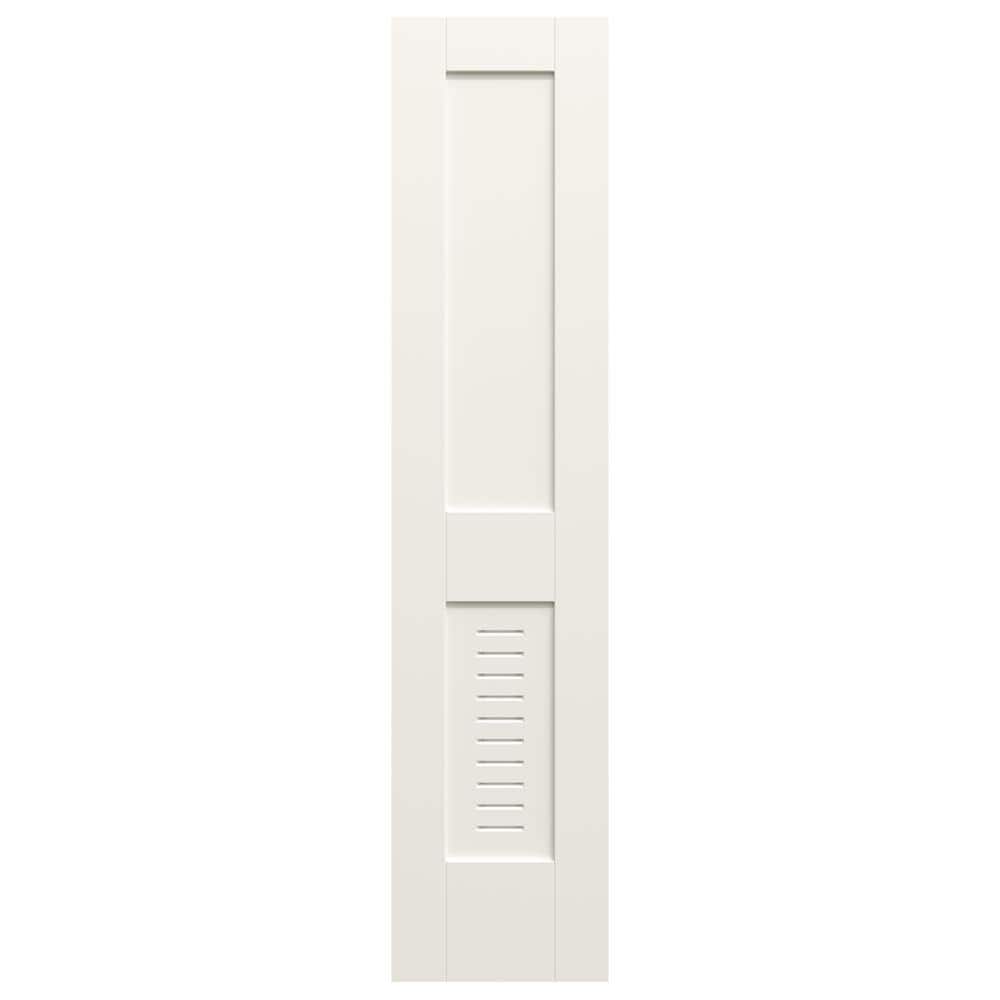 JELD-WEN 18 in. x 80 in. 2-Panel Solid Core White Primed MDF Wood ...