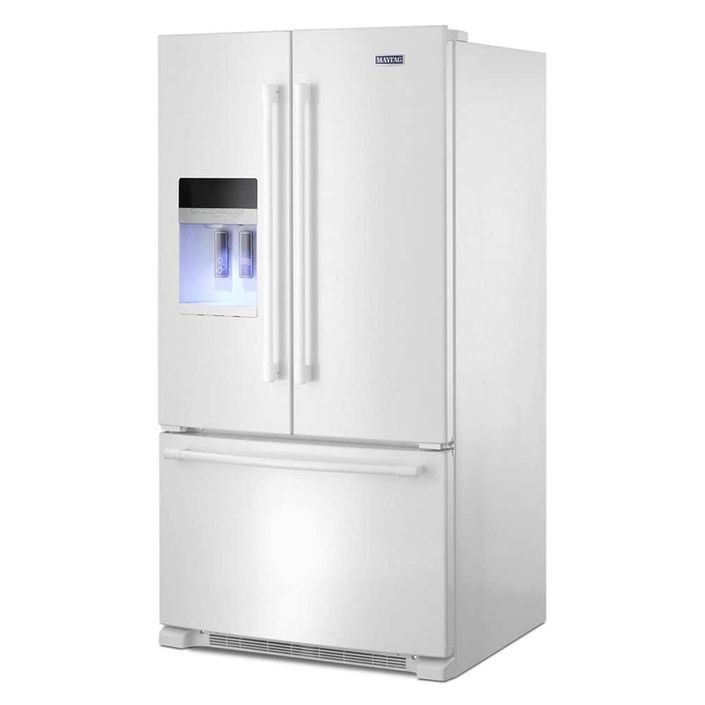Maytag 25 cu. ft. French Door Refrigerator in White with POWER COLD ...