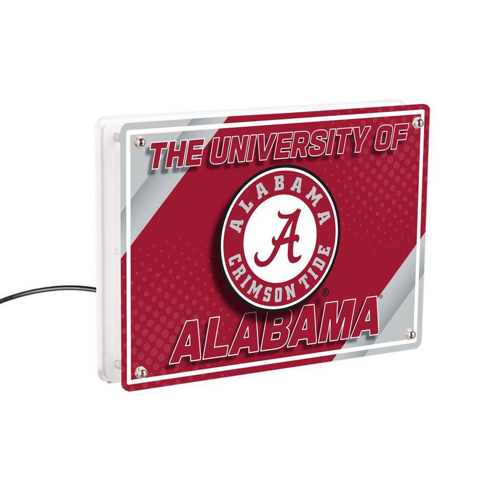 Evergreen University of Alabama Red NCAA Rectangle Desklite LED Decor ...