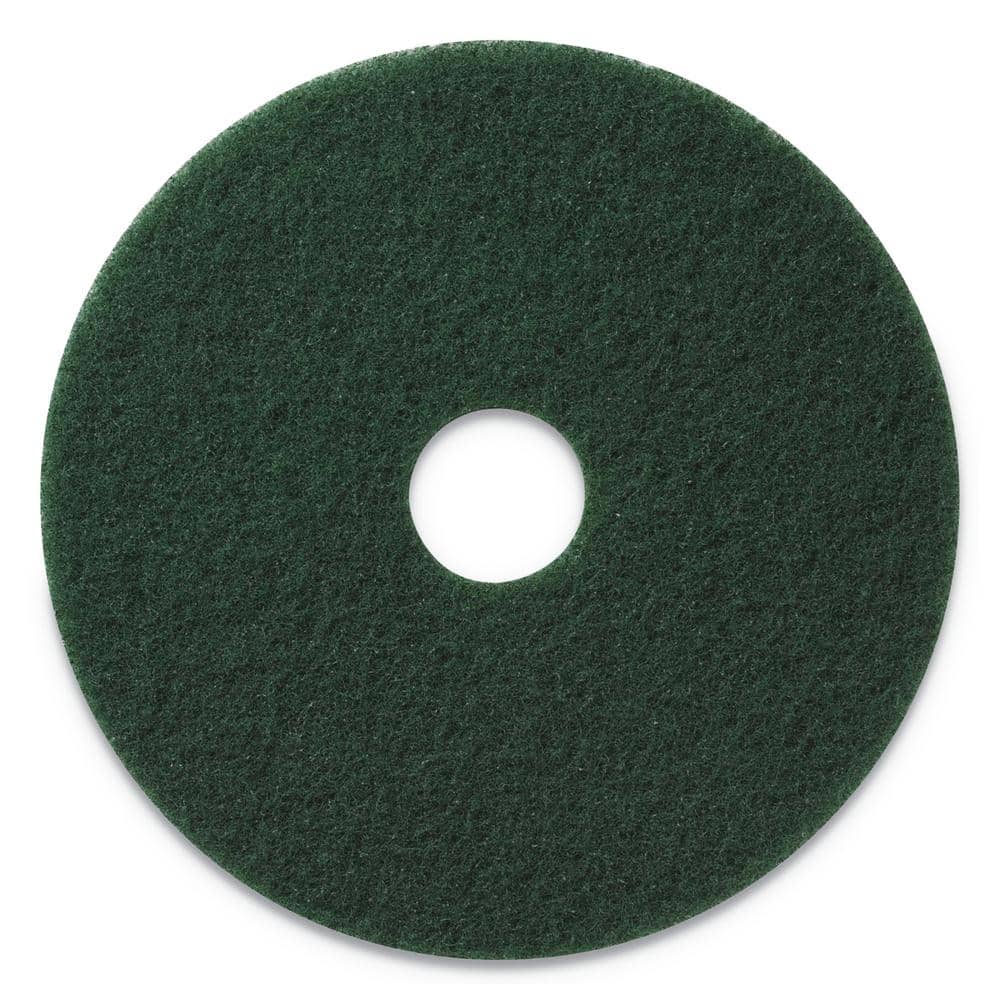 AMERICO Scrubbing Pads, 17 in. Dia, Green, (5-Carton) AMF400317 - The ...