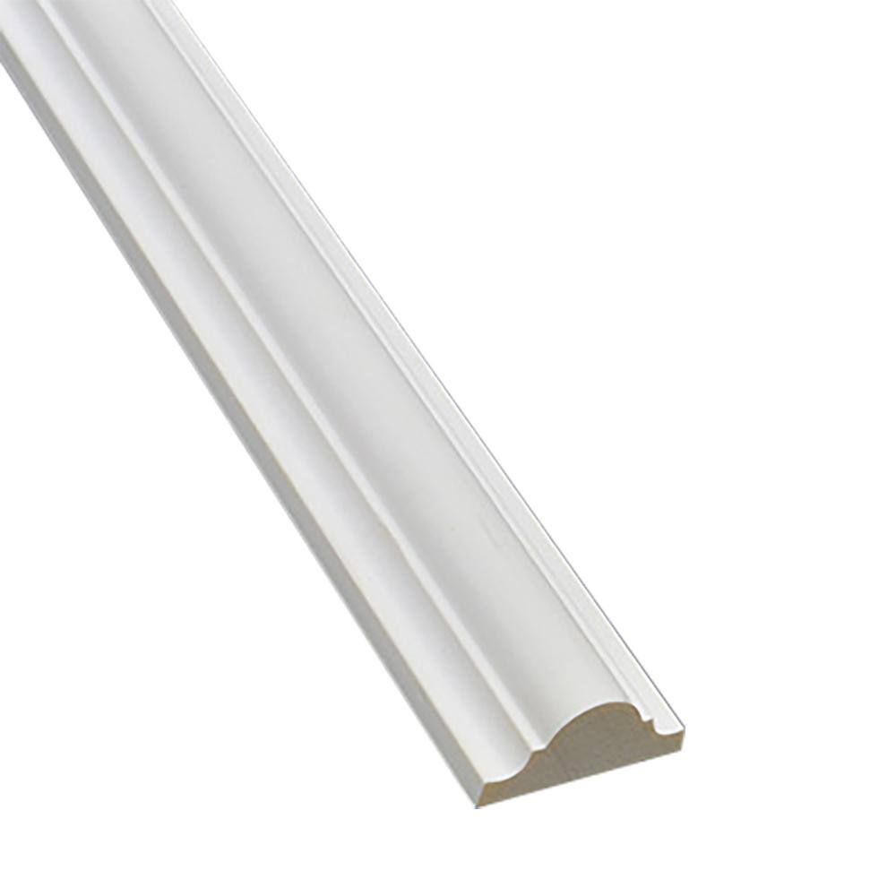 Wellco 1.6 in. x 0.6 in. x 94 in. Polyurethane Wall Panel Moulding Trim ...
