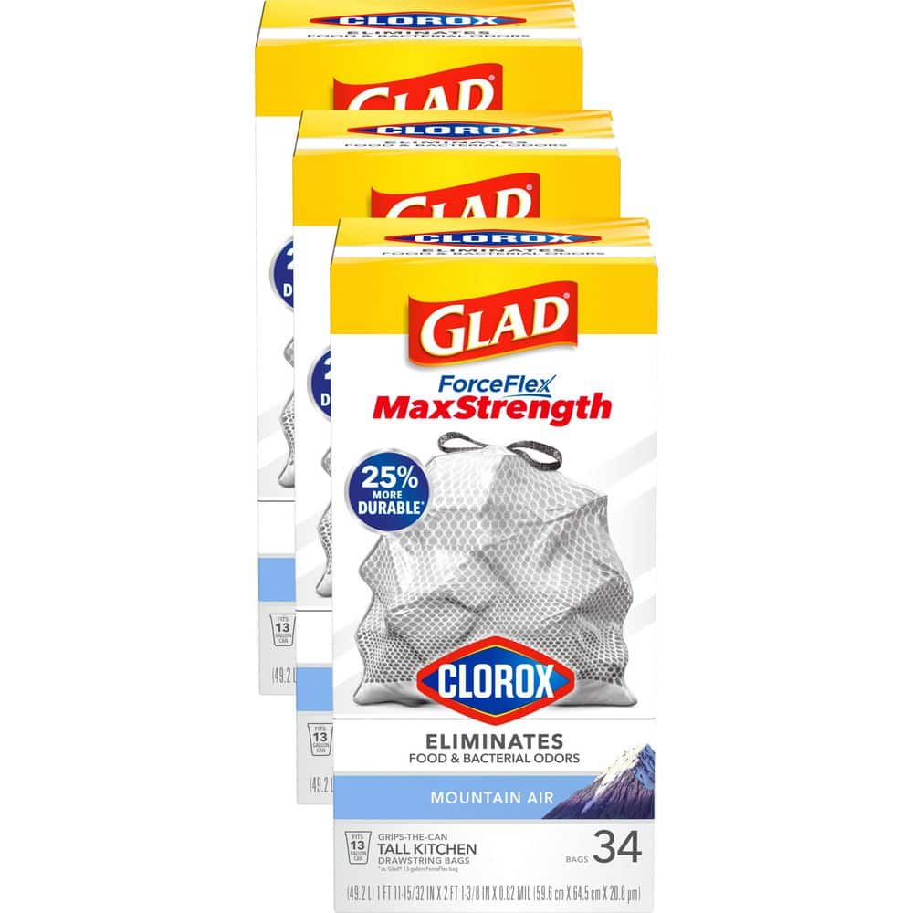 Glad Clorox Trash Bags