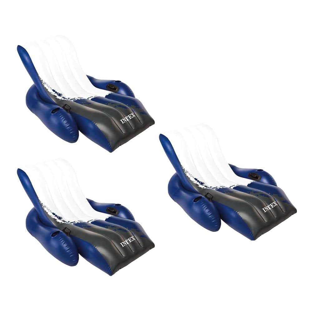 Intex Multi-Color PVC Rectangular Inflatable Floating Comfortable ...