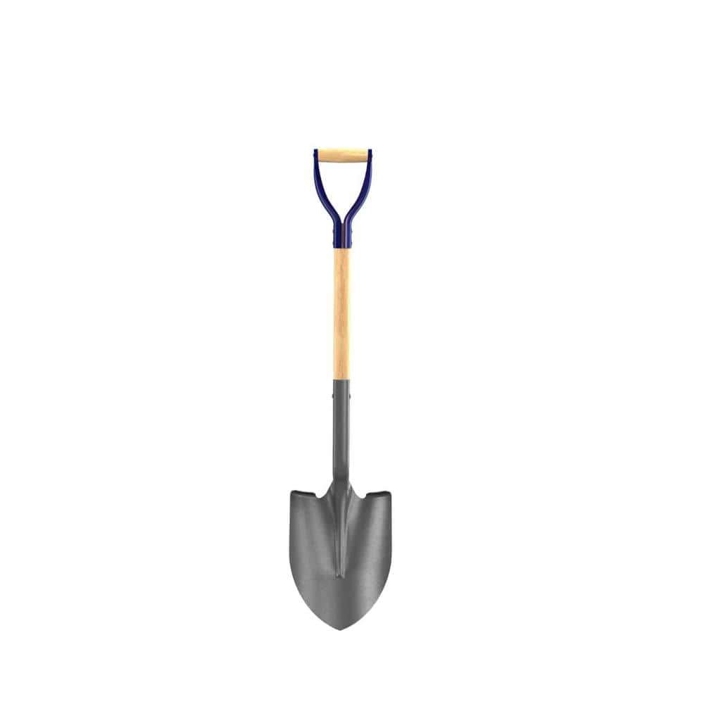 Bon Tool 27 in. Wood Handle Professional Round Point Shovel 14-256 ...