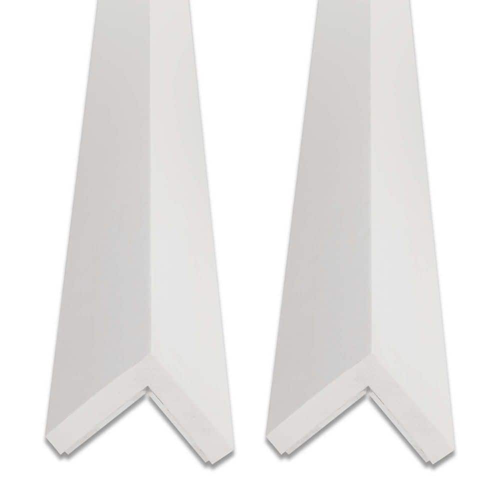 American Pro Decor Fast Trim 2 in. D x 2 in. W x 96 in. L Unfinished ...