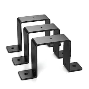 Afoxsos Carbon Steel Galvanized Adjustable Post Anchor Brackets Kit for ...