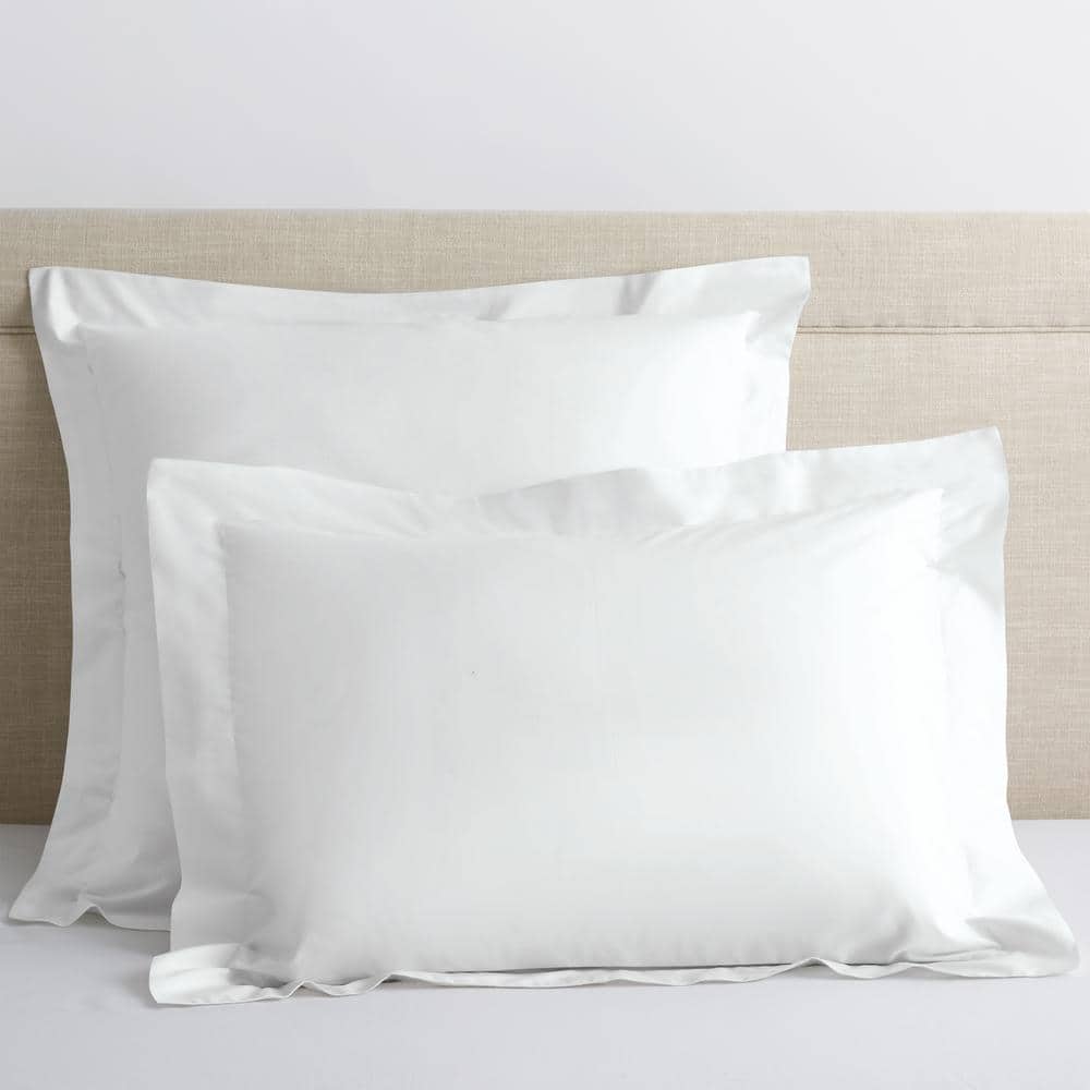 The Company Store Company Cotton White Solid 300-Thread Count Cotton ...