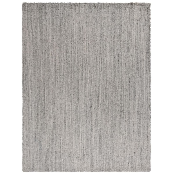 SAFAVIEH Casablanca 8 ft. x 10 ft. Gray Flokati Area Rug CSB703F-8 ...