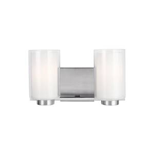 Generation Lighting Issen 2-Light Satin Nickel Flush Mount FM504SN ...