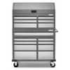 Gladiator 41 in. W x 25 in. D 15-Drawer Hammered Granite Mobile Tool ...