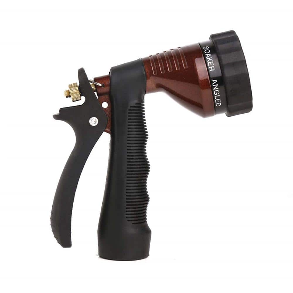 Dyiom Rear-Trigger Metal Garden Hose Nozzle with Adjustable Spray ...