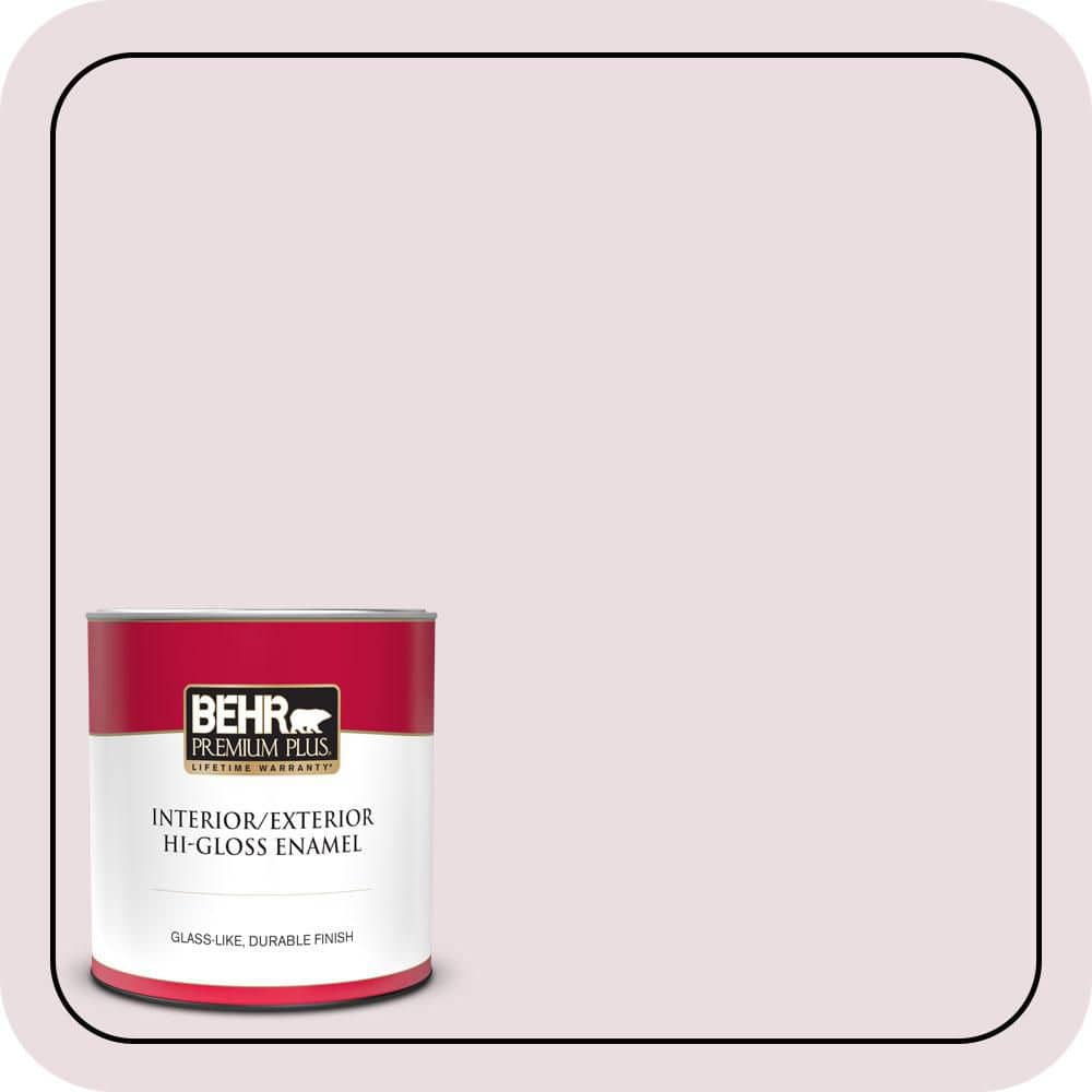 BEHR PREMIUM PLUS 1 qt. #HDC-CT-08 Pink Posey Hi-Gloss Enamel Interior ...