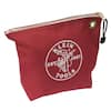 Klein Tools 10 in. Consumables Red Canvas Zipper Bag 5539RED - The Home ...