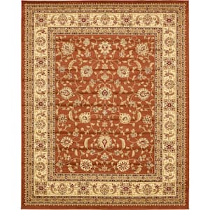 Unique Loom Voyage St. Louis Brick Red 5' 0 x 8' 0 Area Rug 3123574 ...