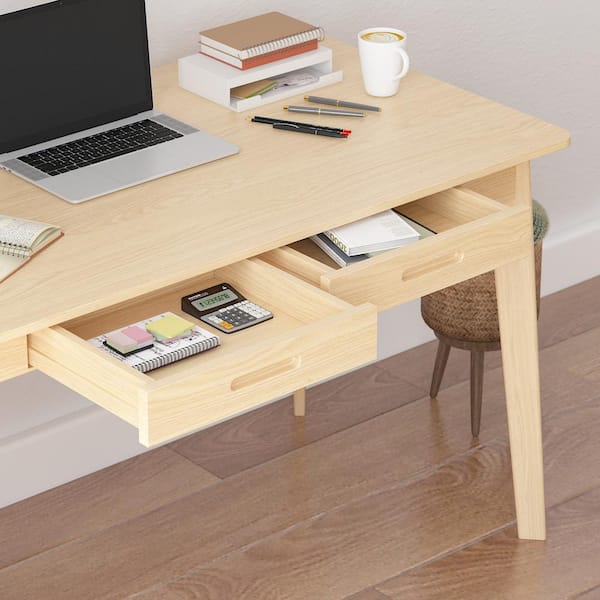 Light colored wood desk store