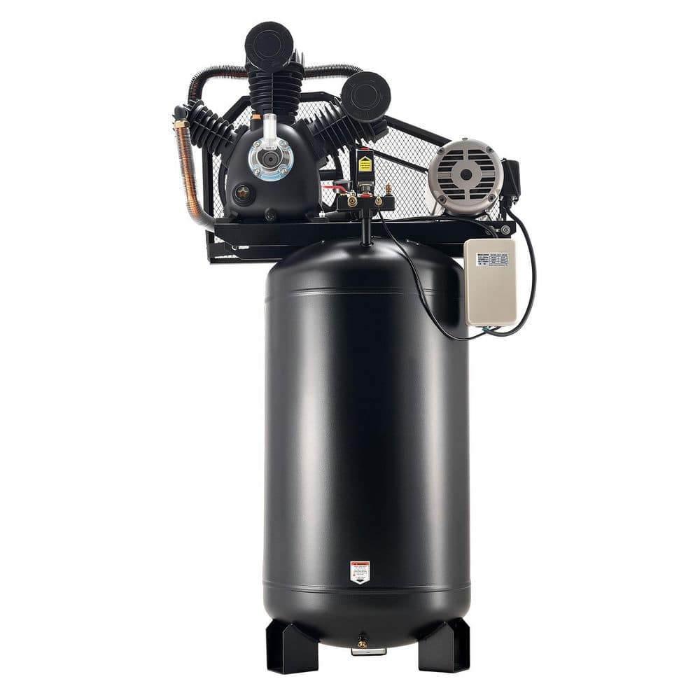 SKYSHALO 80 Gal. Heavy-Duty Air Compressor, Oil-Lubricated Compressor ...