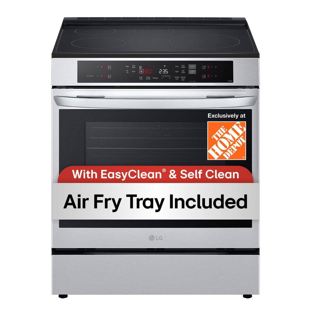 LG 6.3 cu. ft. SMART Induction Slide-In Range in PrintProof Stainless ...
