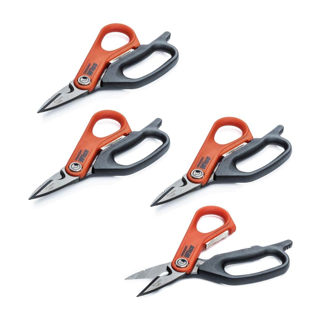 Crescent Wiss 5 in. Electrical Scissors (4-Piece) CW5T4PCC - The Home Depot