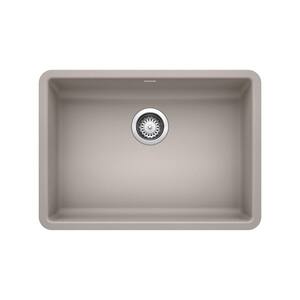 Blanco PRECIS Coal Black Granite Composite 32 in. Super Single Bowl ...