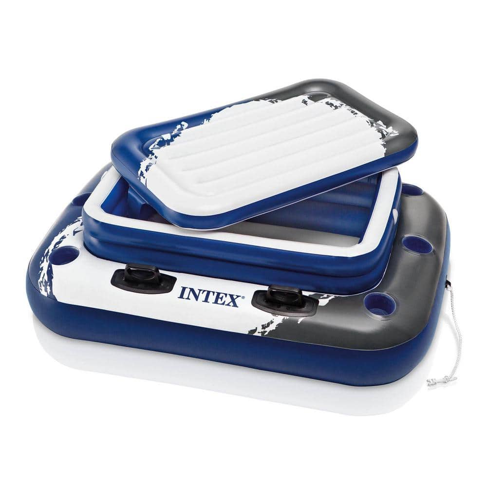 Intex Mega Chill II Inflatable Pool Floating Cooler 58821EP - The Home ...