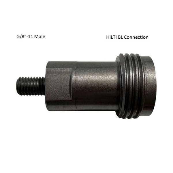 EDiamondTools 5/8 in.-11 Male to HILTI BL Connection Hole Saw Arbor ...