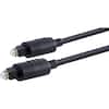 Philips 5 ft. Toslink Fiber Optic Audio Cable with Mini Toslink Adapter ...