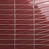 Ivy Hill Tile Rhythm Ruby Red 2.99 in. x 12 in. Glossy Ceramic Subway ...