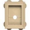 Builders Edge 5.5 in. x 8.625 in. #012 Dark Almond Wrap Around Mounting ...