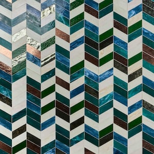 Ivy Hill Tile Elizabeth Sutton Pride Bayou Blue 16.92 in. x 17.44 in ...