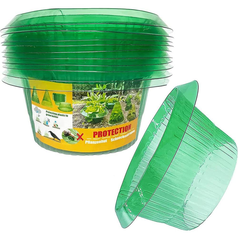 Pack of 15 Plastic Plant Protection Collars that Protect Plants Just ...