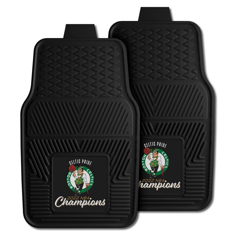 FANMATS Boston Celtics 2022 NBA Finals Champions 2-pc Vinyl Car Mat Set ...