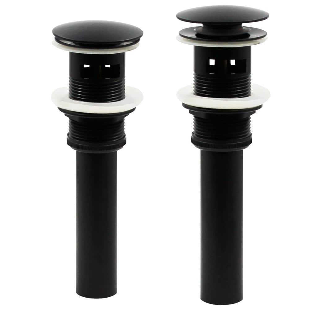 Novatto Single Bathroom Vanity Sink Pop Up Drain with Overflow in Matte ...