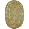 Rhody Rug Revere Olive 5 ft. x 8 ft. Oval Indoor/Outdoor Braided Area ...