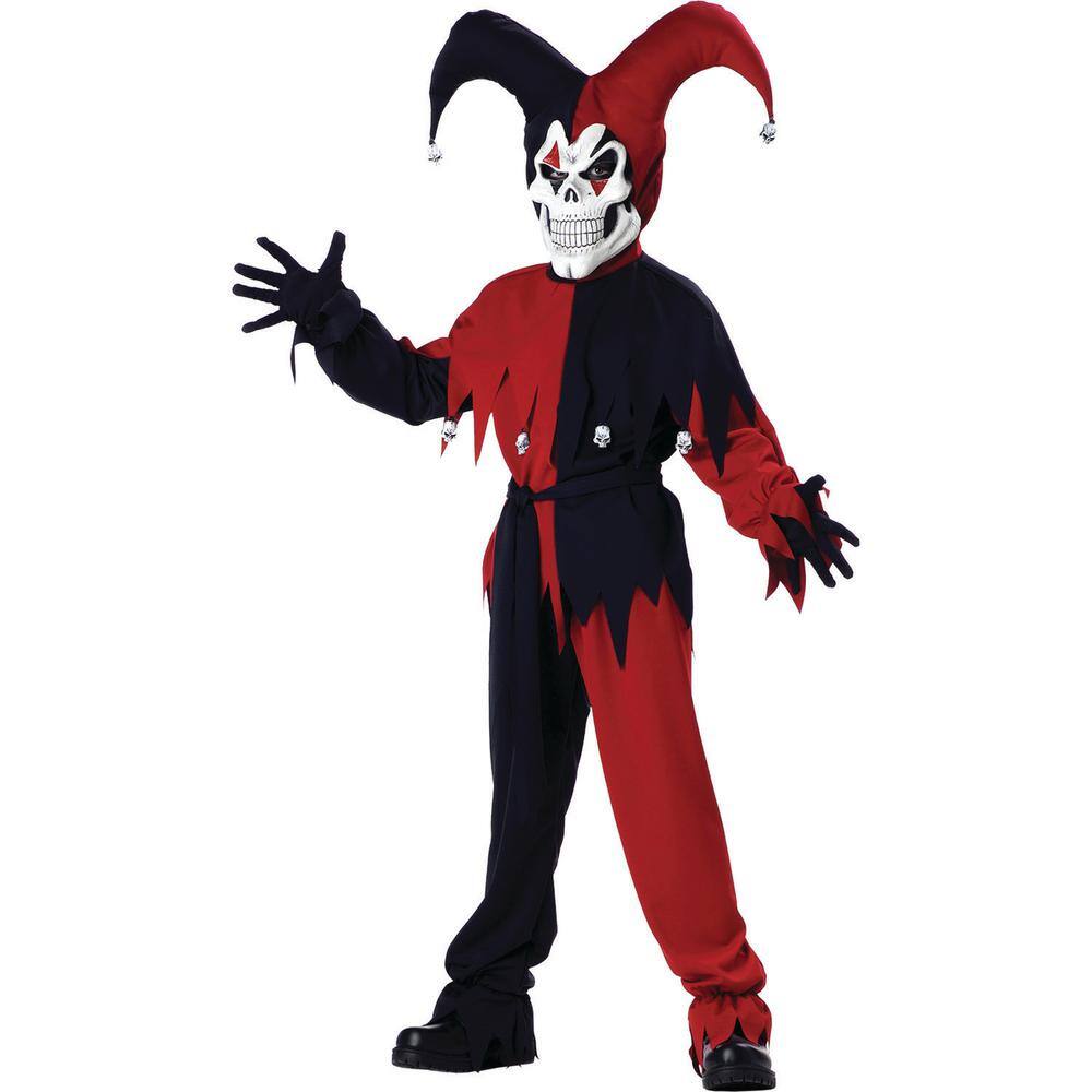 Boy's Evil Jester Costume - Medium - Kids Halloween Costume CC00221MD ...