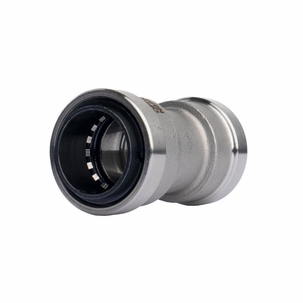 QUICKFITTING 3/4 in. Stainless Steel Push-to-Connect Coupling Fitting ...