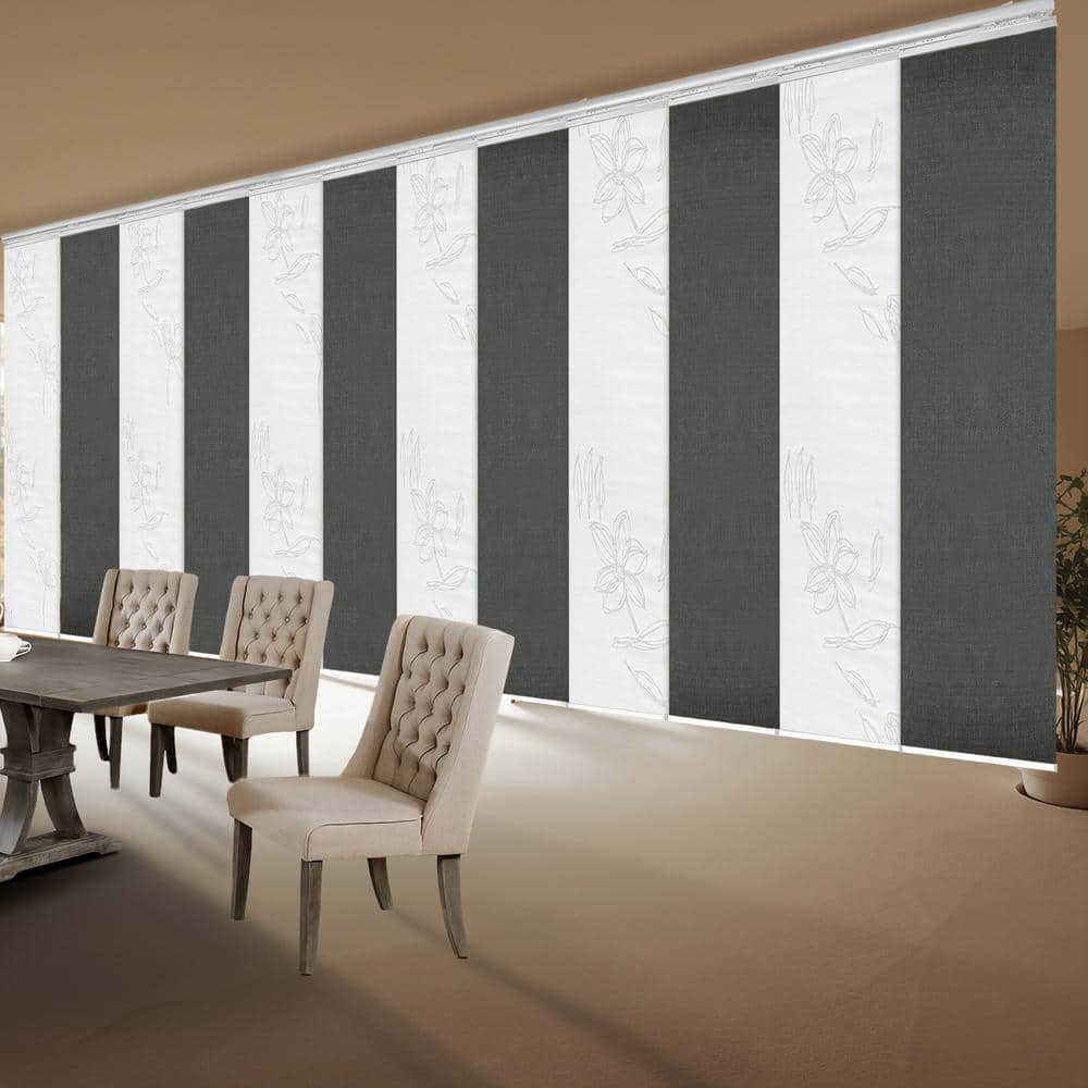 EMOH Marble Rose 140 in. - 260 in. W x 94 in. L Adjustable 12-Panel ...