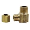 Everbilt 1/4 in. OD Compression x 1/4 in. MIP 90-Degree Brass Elbow Adapter Fitting 800979 - The ...