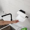 Magic Home Cabinet Stainless Steel Paper Towel Holder in Matte Black ...